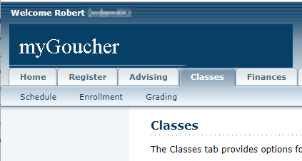Entering Grades into myGoucher | Goucher College